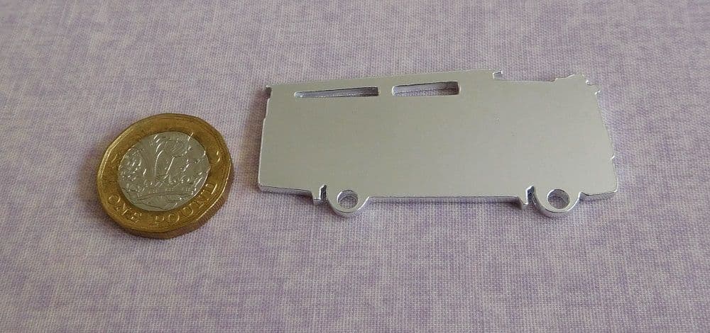 Fire engine metal stamping/engraving blank - 2mm aluminium - laser cut
