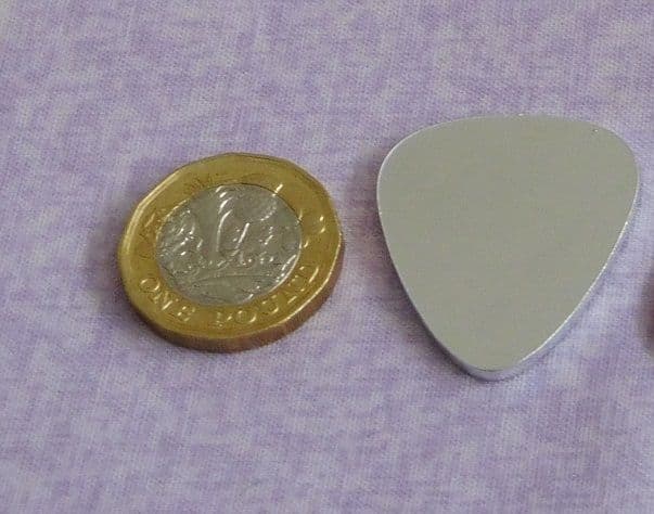 Guitar pick/plectrum metal stamping or engraving blank - aluminium ...