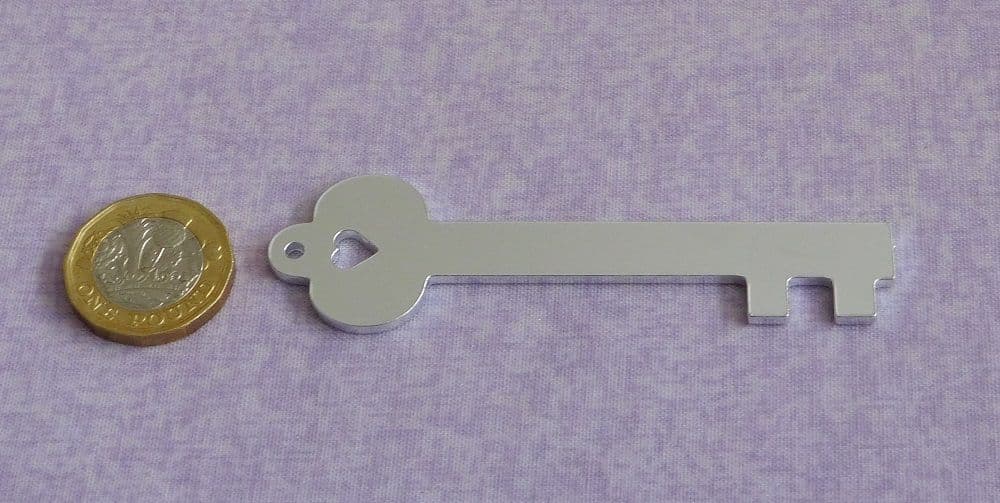Key shape stamping blank - 2mm - laser cut