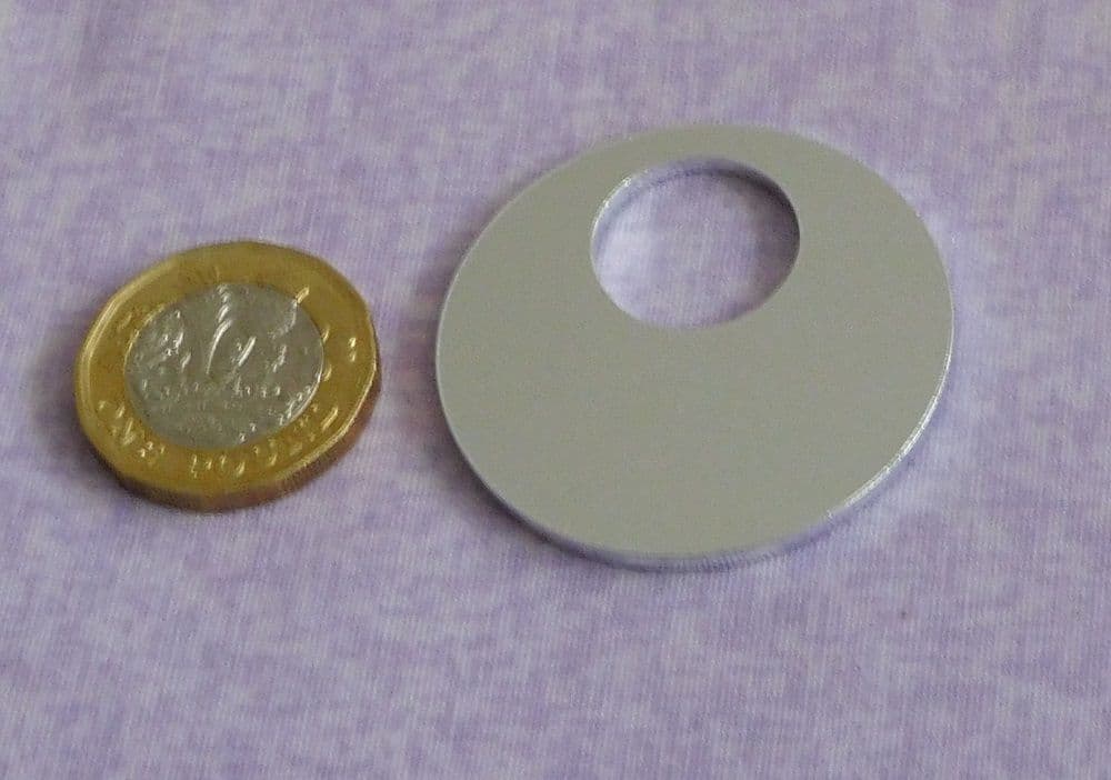 Offset washer metal stamping blank - 2mm aluminium - laser cut