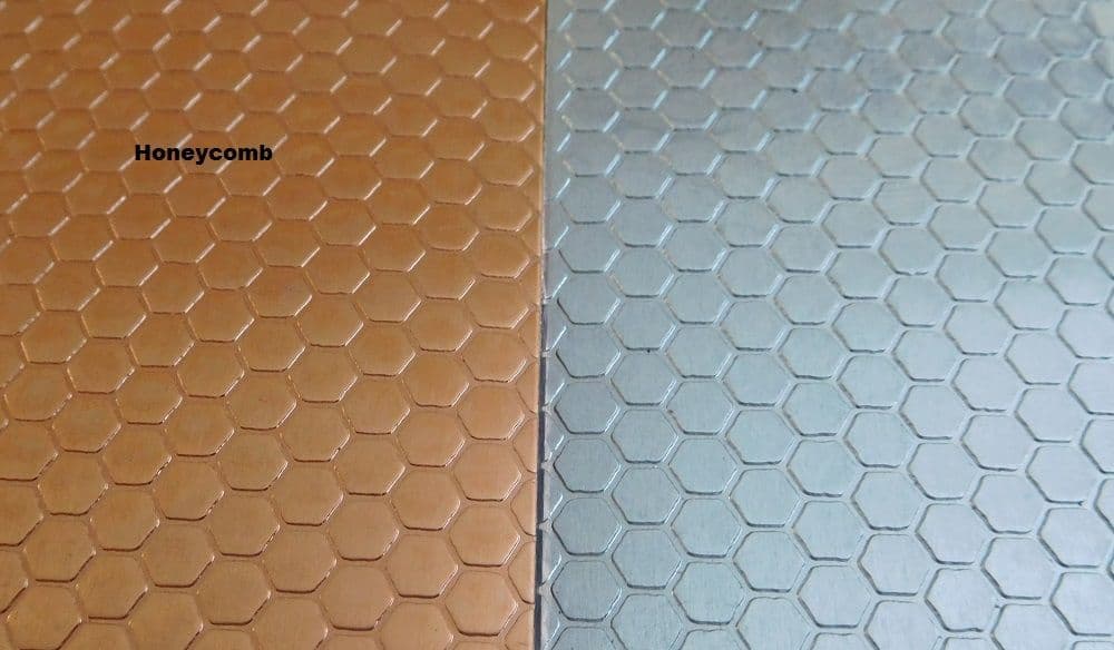 Ready patterned texture sheets in aluminium and copper