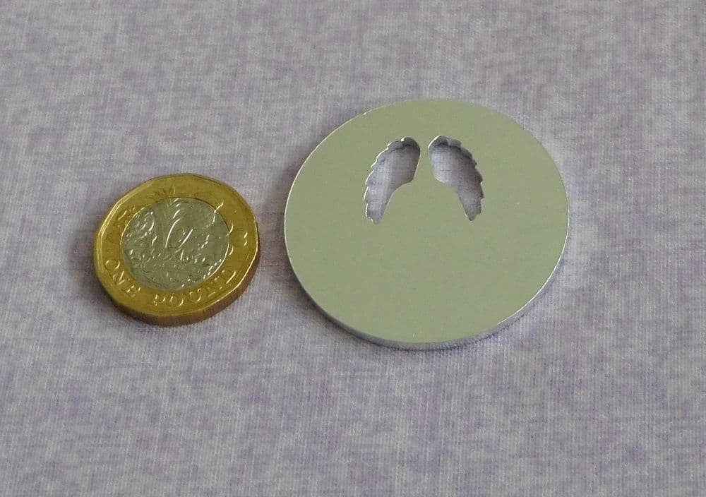REDUCED - Wing cutout metal stamping blank - 2mm - laser cut