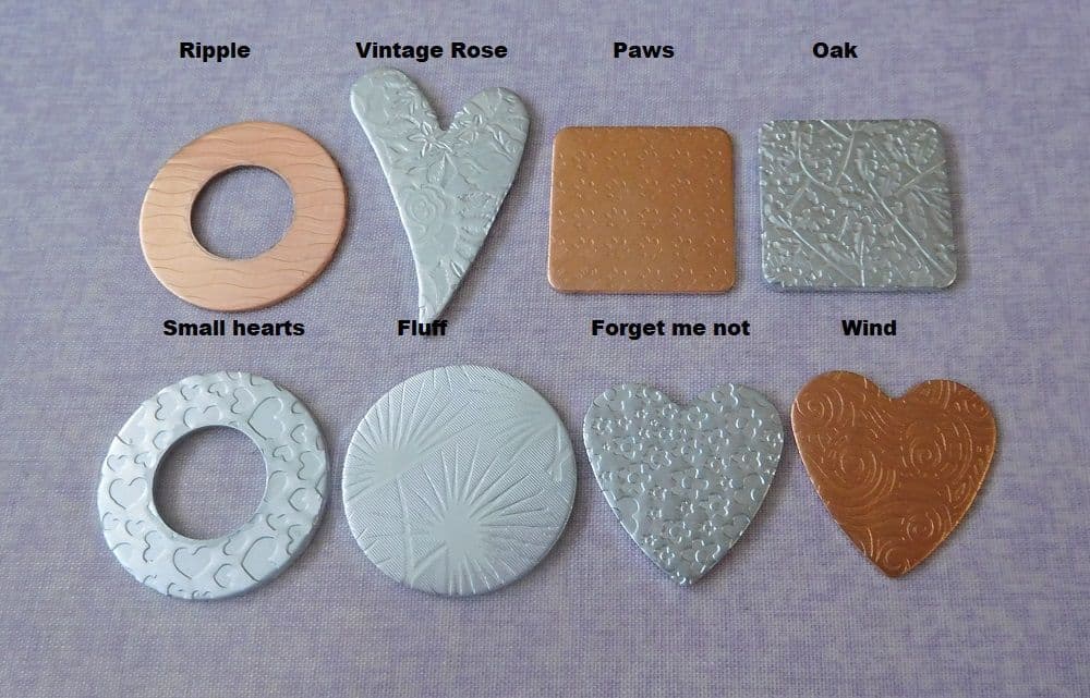 Textured die cut metal stamping blanks - perfect for layering - 1 5mm ...