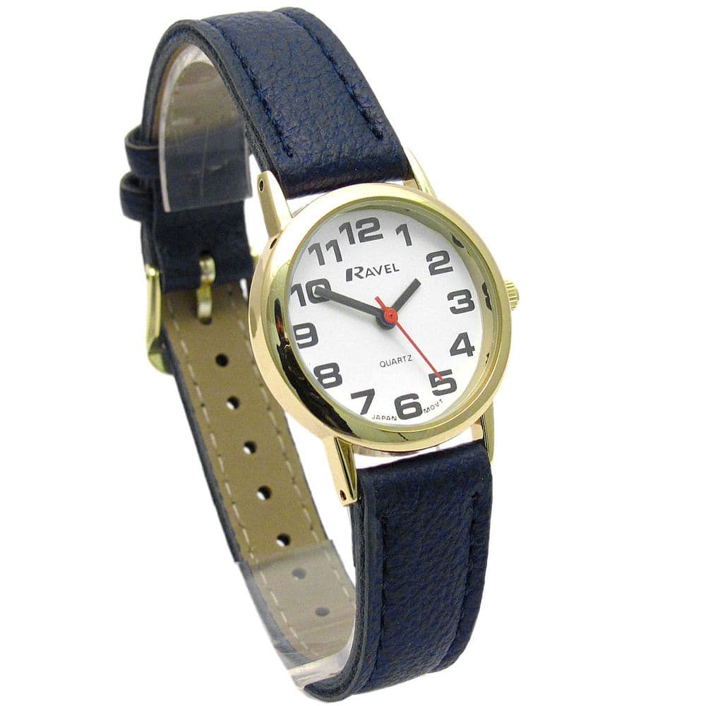 Ravel Ladies Easy Read Quartz Watch Blue Strap R0105 26 2