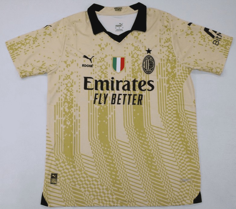 Ac Milan Gold Kit Milan AC Retro Jersey 13/14 Maxi Kits