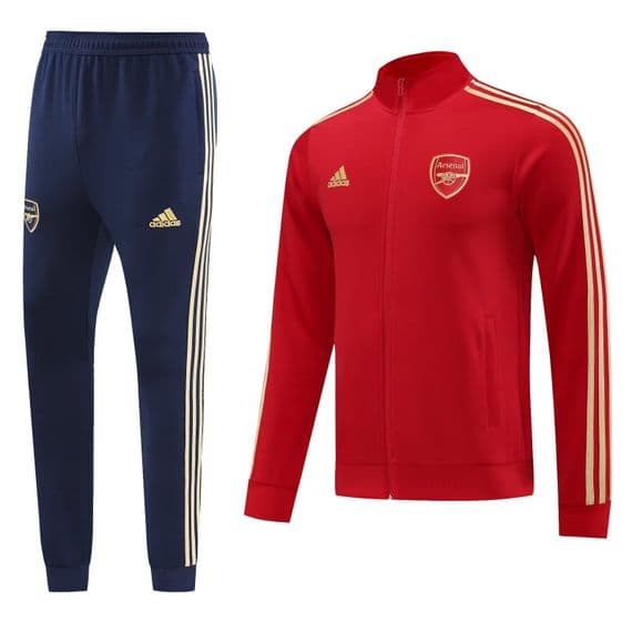Arsenal 23-24 Red with Gold Tracksuit