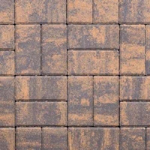 200x100x50mm Thick Rectangular Block Paving - Bracken