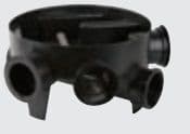 450mm dia x 110mm Inspection Chamber Base 190mm Invert inc 3 Socket ...