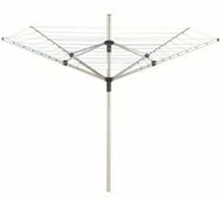 4arm 50m Single Pole Aluminium Rotary Drier C/W Ground Spike