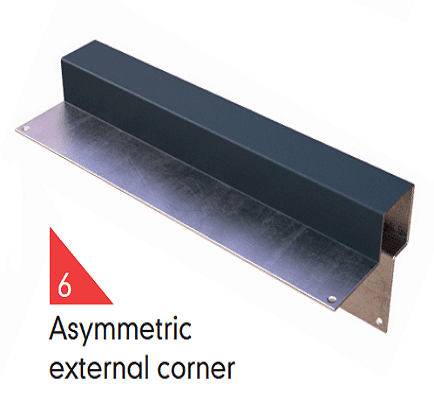 Marley Weatherboard External Corner Asymmetric 3m White 4081764