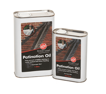 Patination Oil 1 Litre for Lead Roofs Flashings and Cladding