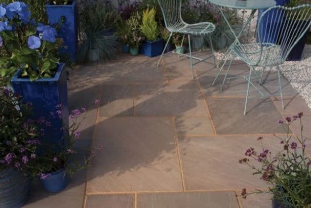 Sandstone Paving Slabs Burnt Umber 19 52m2 Pack