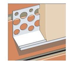 UPVC 20mm Render Stop Bead 3000mm White