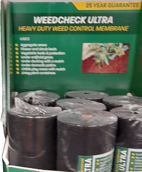 Weedcheck Ultra Heavy Duty Weed Control Membrane 2x50mm