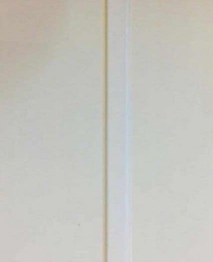 Wetroom PVC Ceiling Panel - White Strip White