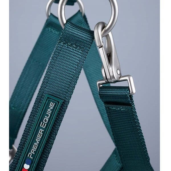 Premier Equine Plain Padded Horse Head Collar - Green