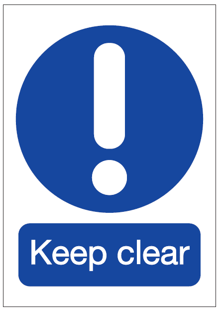 Double Sided Keep Clear Signage
