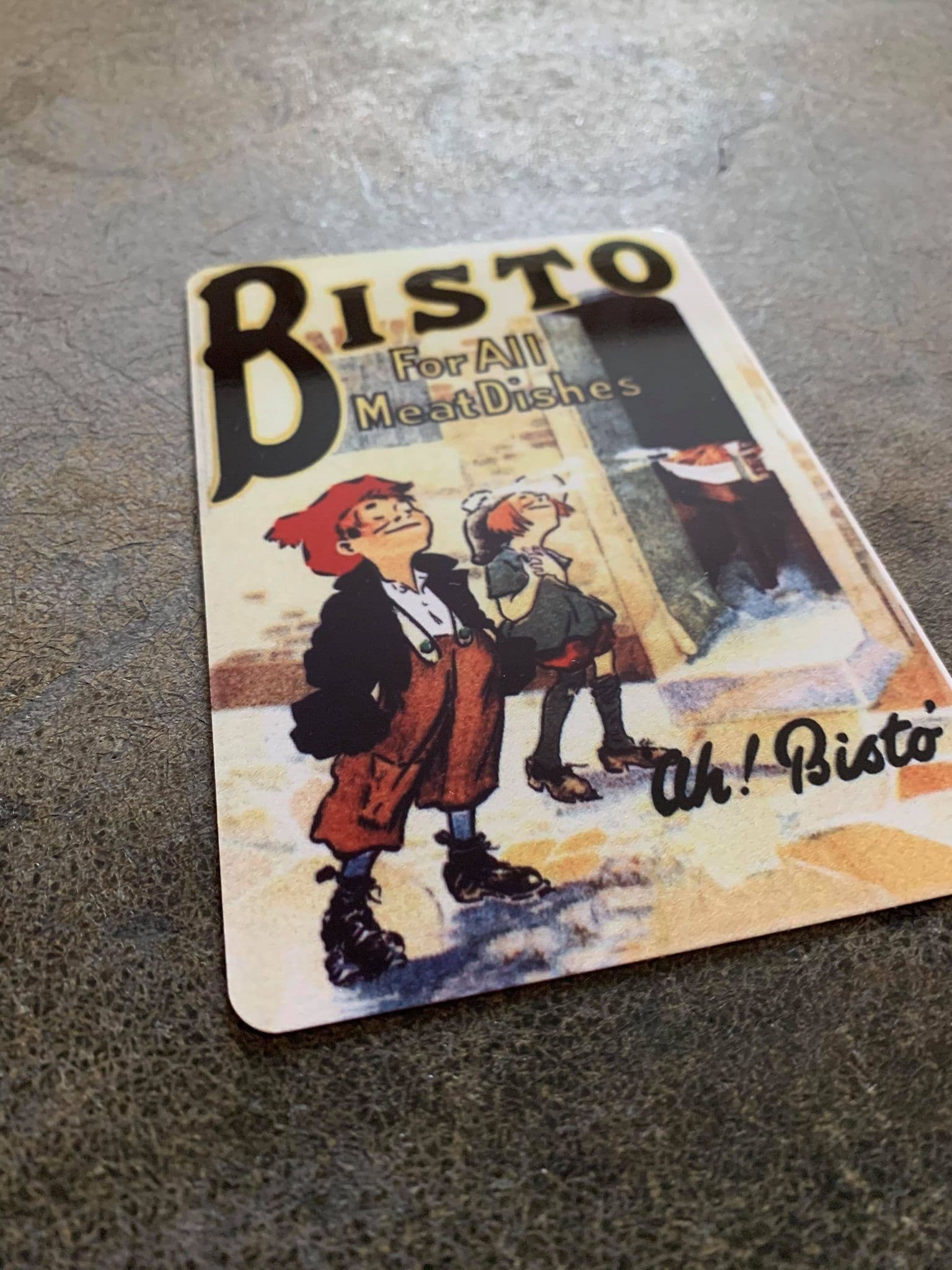 Bisto For All Meat Dishes Ah Bisto - Metal Advertising Wall Sign