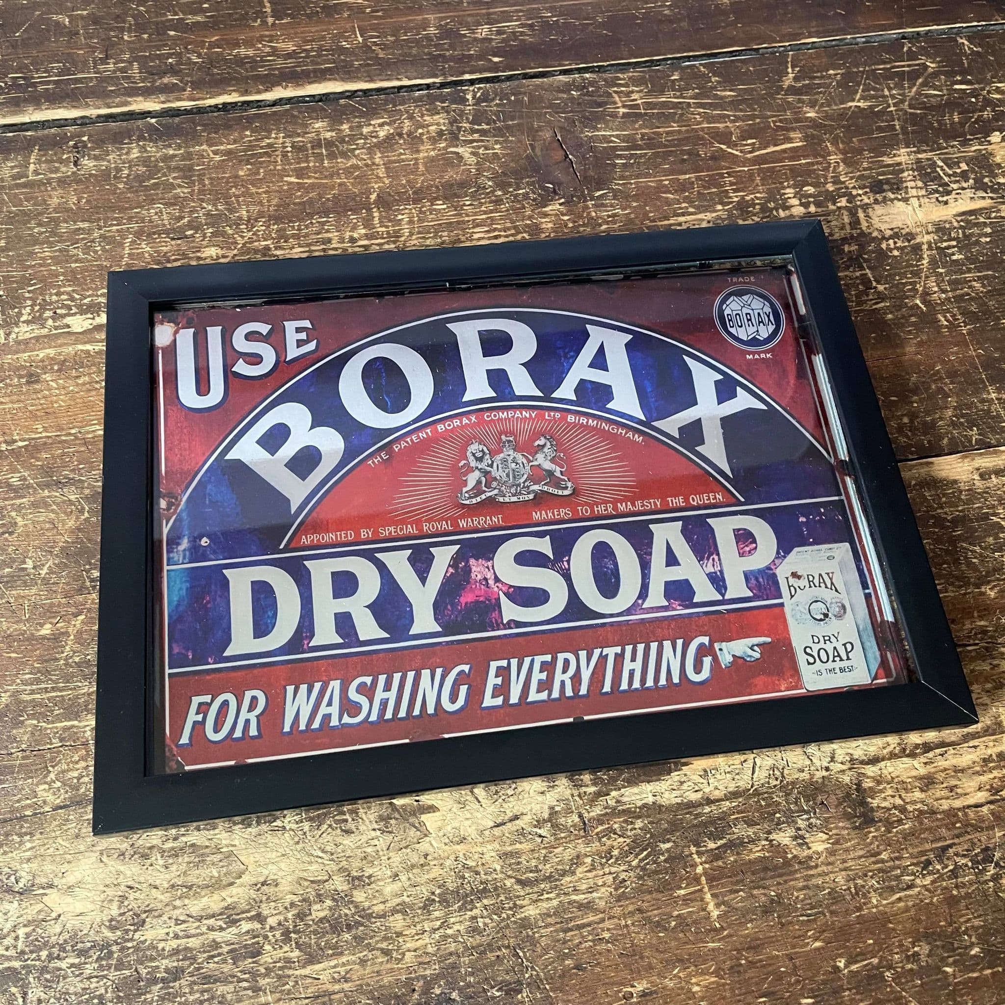 Borax Dry Shampoo Mirror - Mirroed Metal Wall Sign