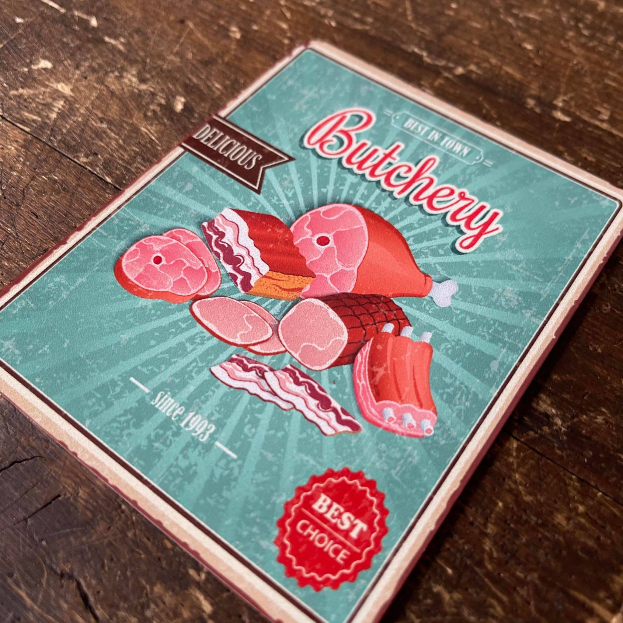 Butchery Butchers Meat - Metal Sign Plaque