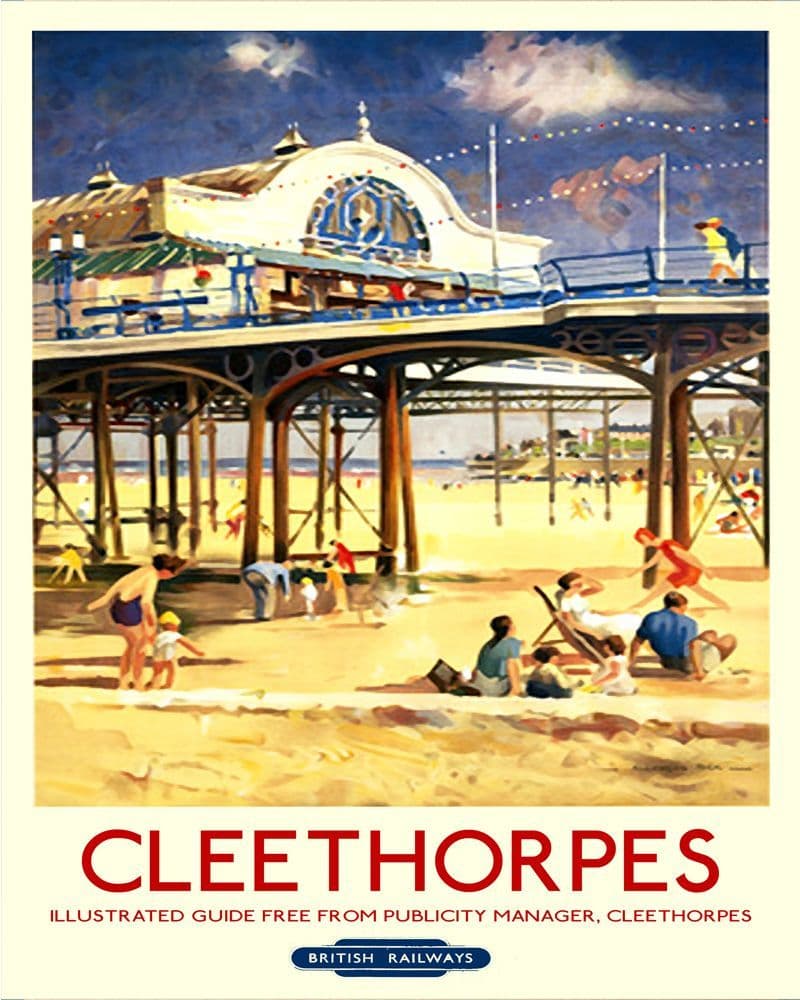 Cleethorpes British Railways - Metal Travel Wall Sign