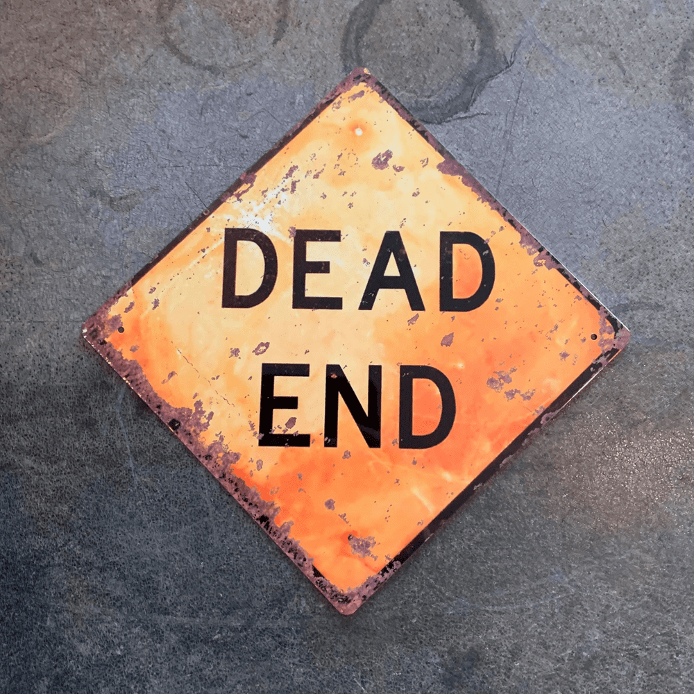 Dead End - Metal Square Wall Sign