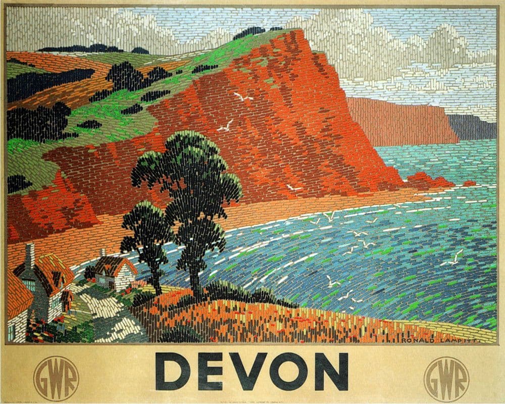 Devon British Railways Southern Region- Metal Travel Wall Sign