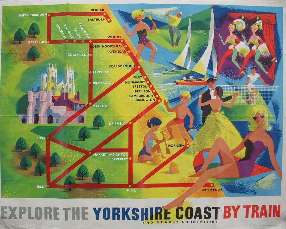 Explore The Yorkshire Coast By Train Britsish Railways - Metal Travel ...