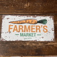 Farmers Market 24 Metal Wall Sign