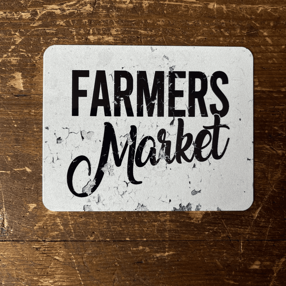 Farmers Market Farmhouse- Metal Sign Plaque