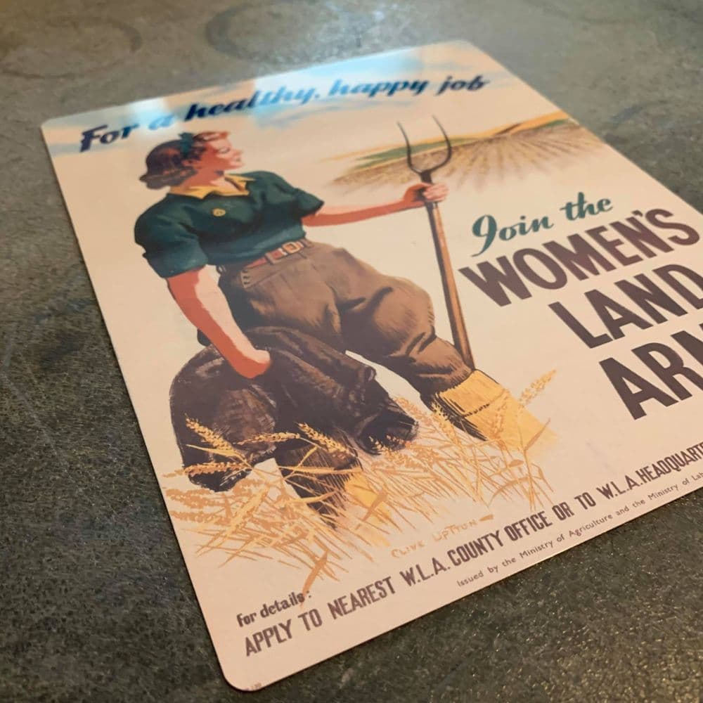 For A Healthy Happy job Join The Womans Land Army - Metal Propaganda ...