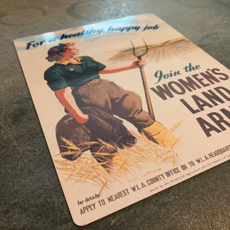 For A Healthy Happy job Join The Womans Land Army - Metal Propaganda ...