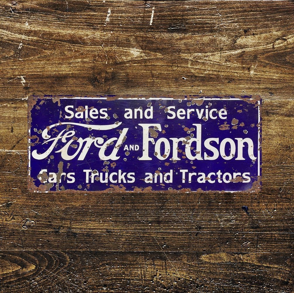 Ford Fordson Service - Metal Wall Sign