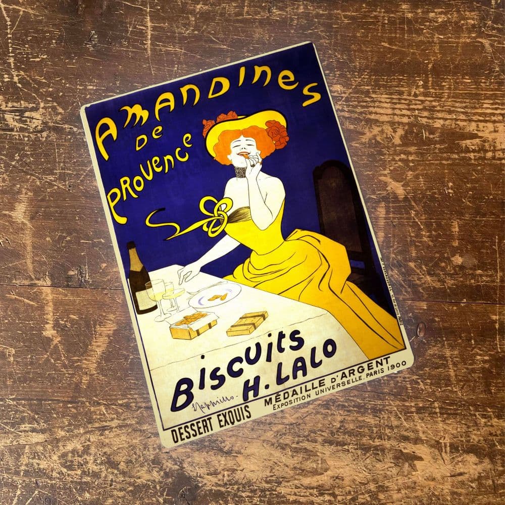 French Advert Amandines De Provence Biscuits Leonetto Cappiello - Metal ...