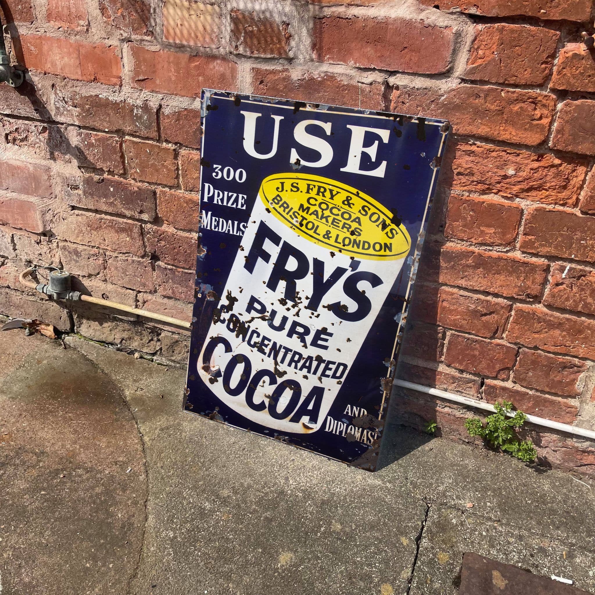 Frys Cocoa Chocolate - Metal Advertising Wall Sign