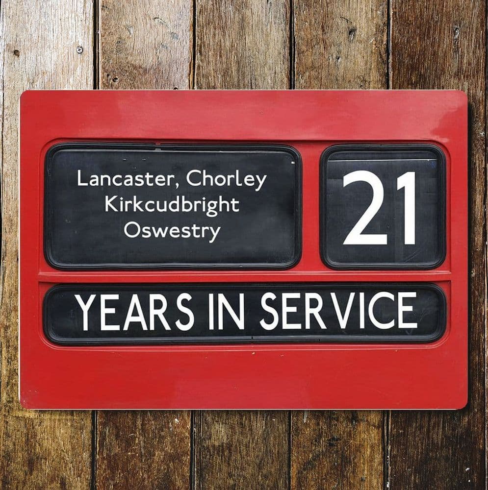 London Bus Front destination blind box Personlised Custom Any Text ...