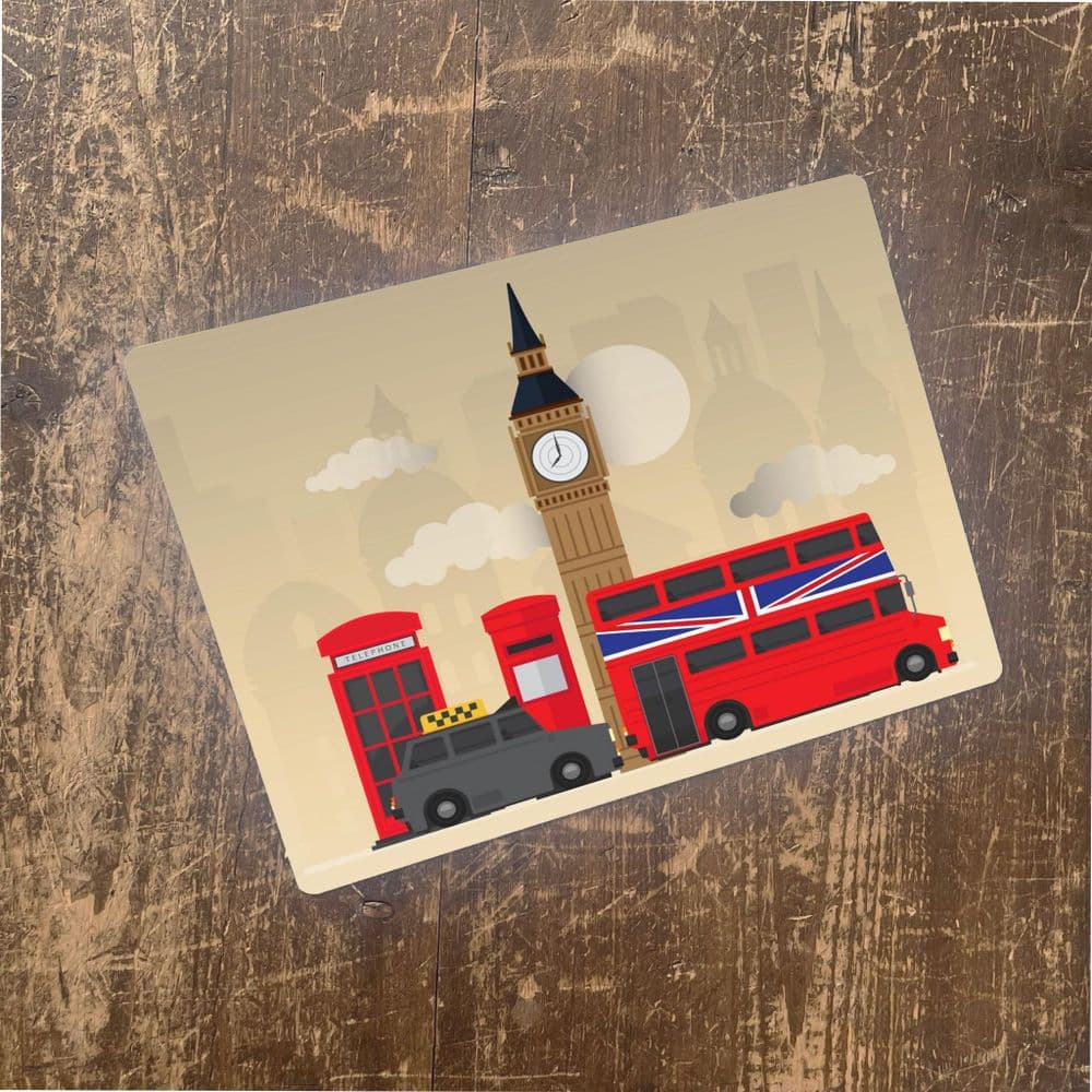 London Skyline Famous - Metal Advertising Wall Sign
