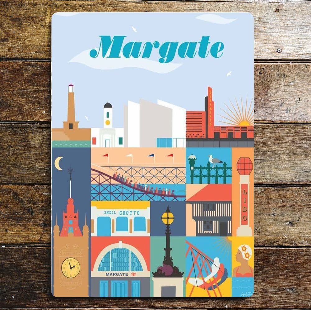 Margate - Metal Travel Wall Sign