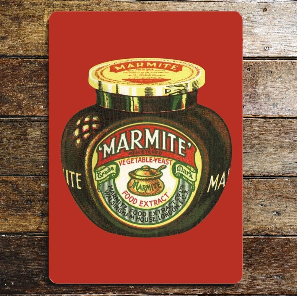 Marmite Red - Metal Advertising Wall Sign