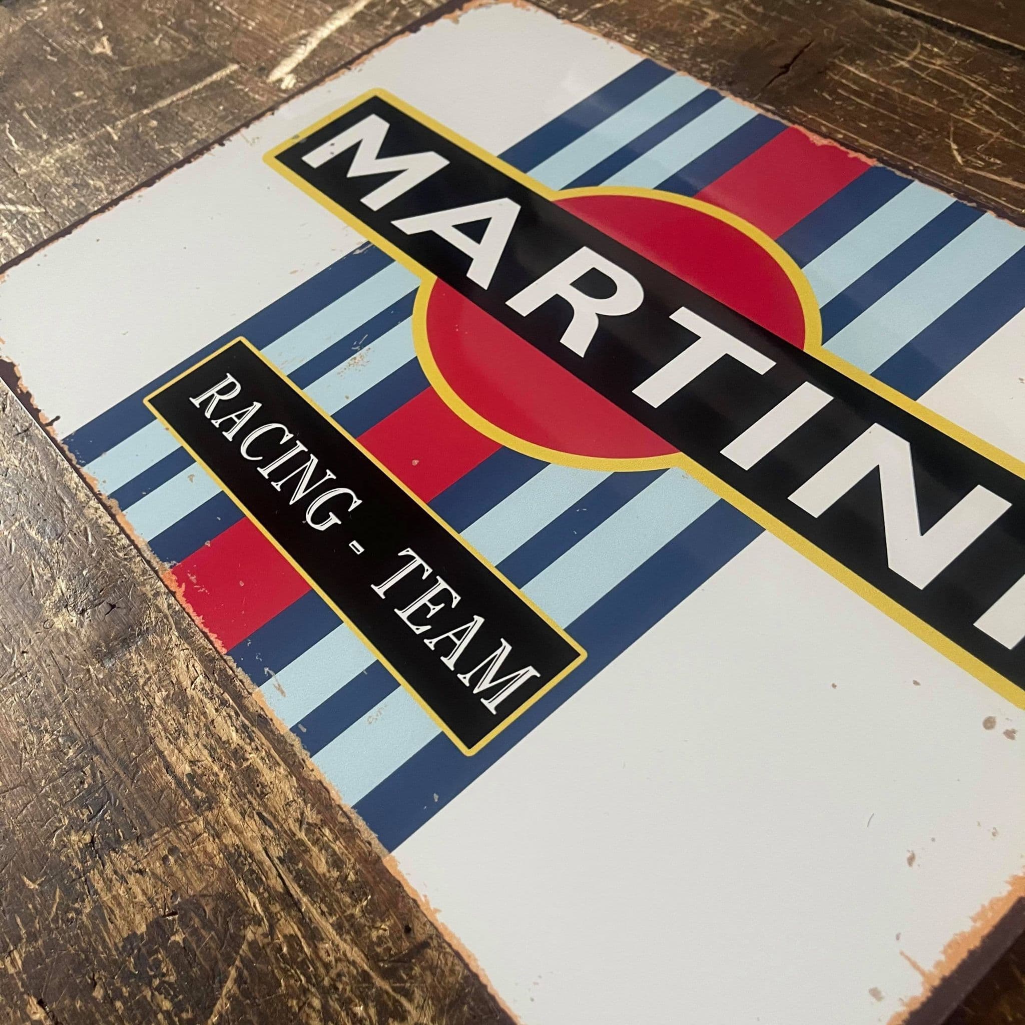 Martini Racing Team - Metal Advertising Wall Sign