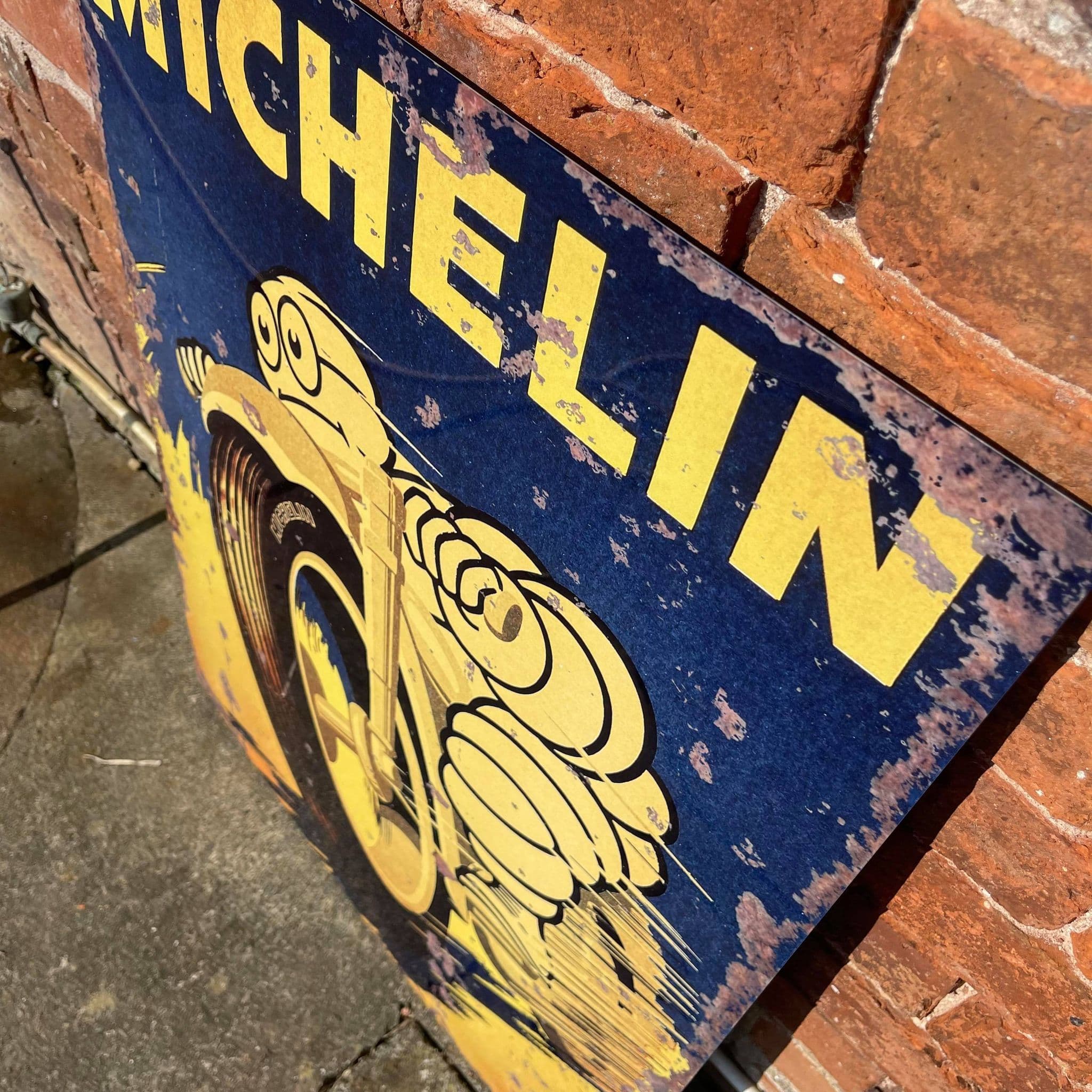Michelin motorcycle Motor Bike Tires - Metal Vintage Wall Sign