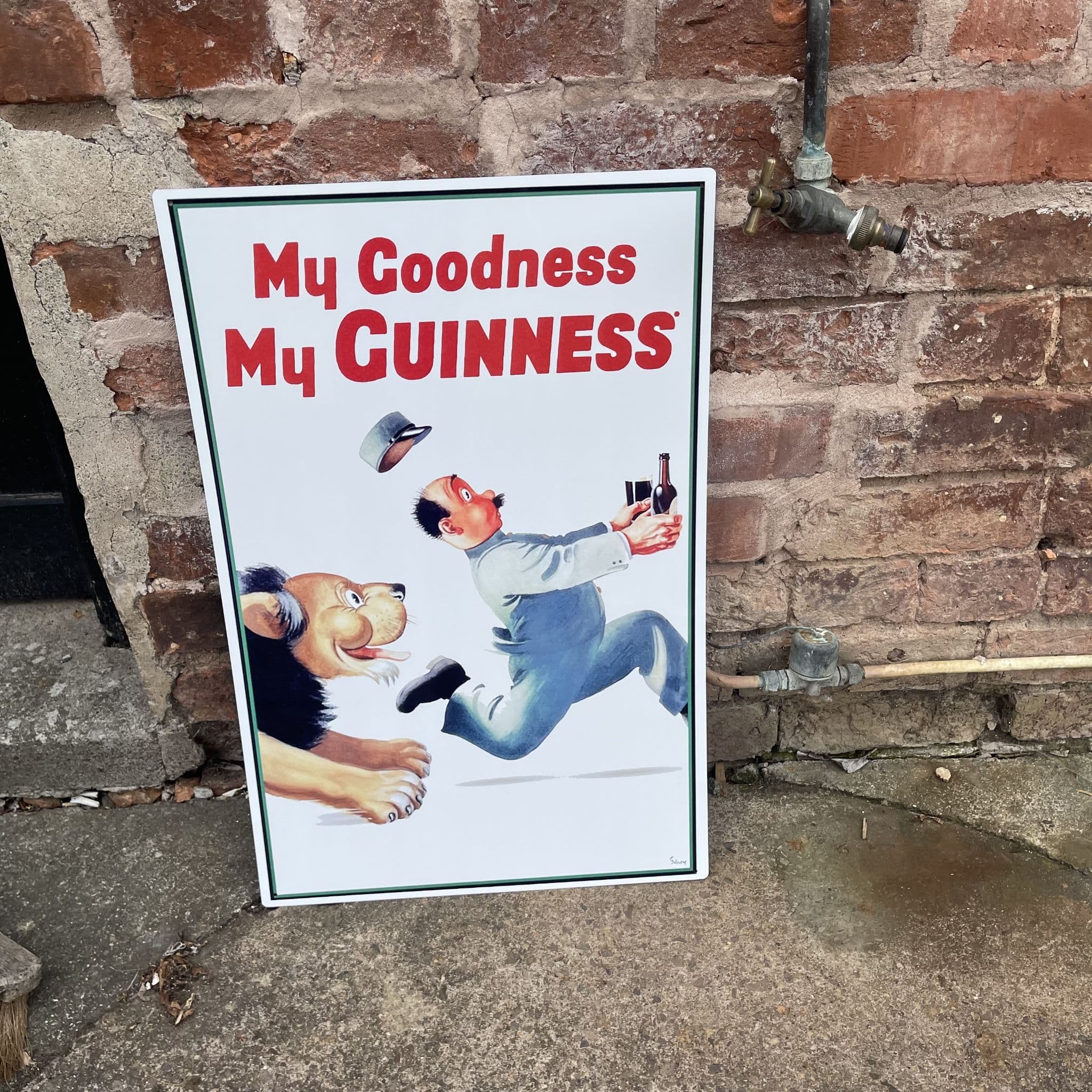 My Goodness My Guinness Lion - Metal Advertising Wall Sign