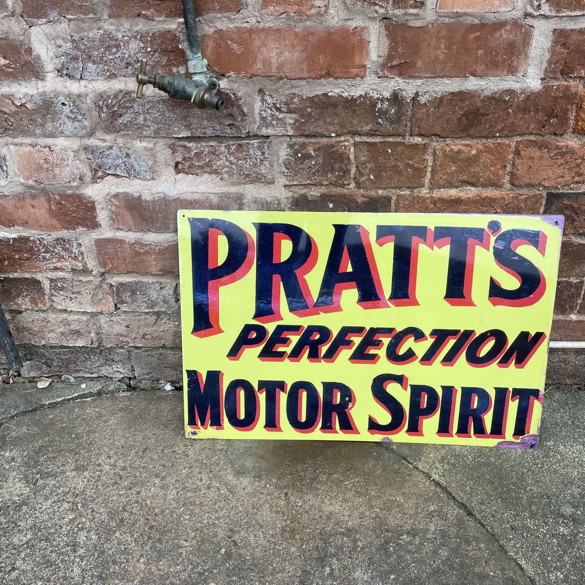 Pratt s perfection motor spirit - Metal Advertising Wall Sign