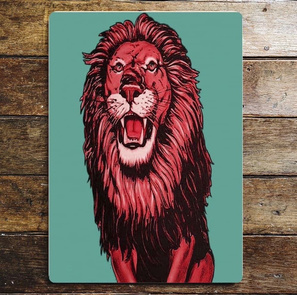 Red Lion - Metal Plaque Wall Sign
