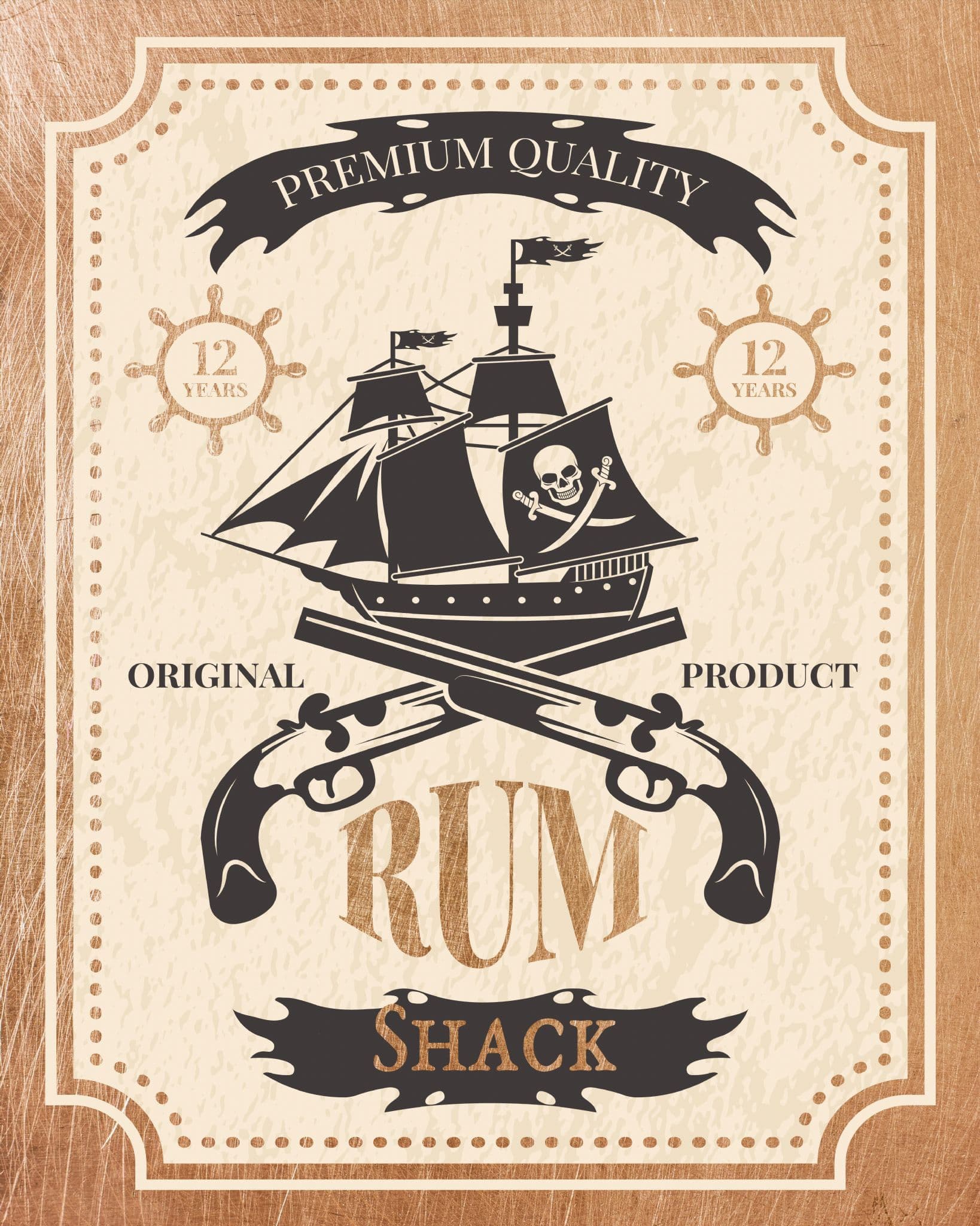 Rum Bar Tin Sign Rum Shack Metal Sign Plaque