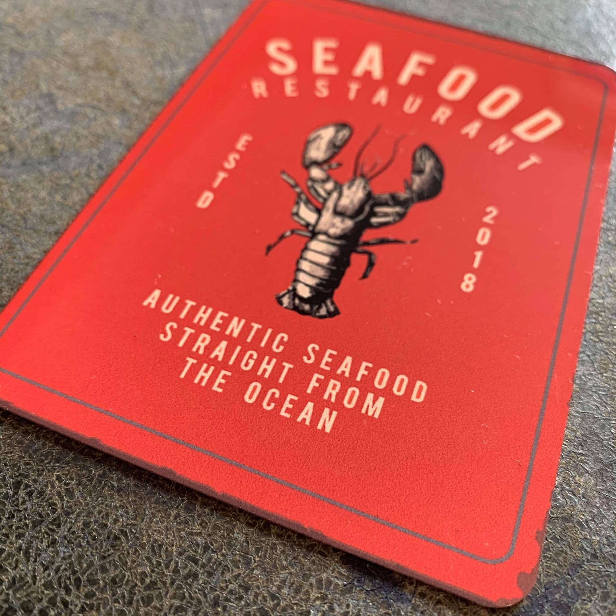 Seafood Resturant Narrow Signs
