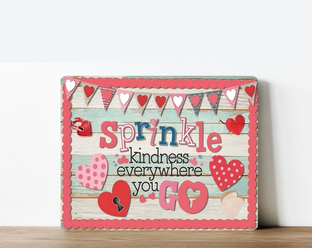 Sprinkle Kindness everywhere you go cottage core Metal Wall Sign