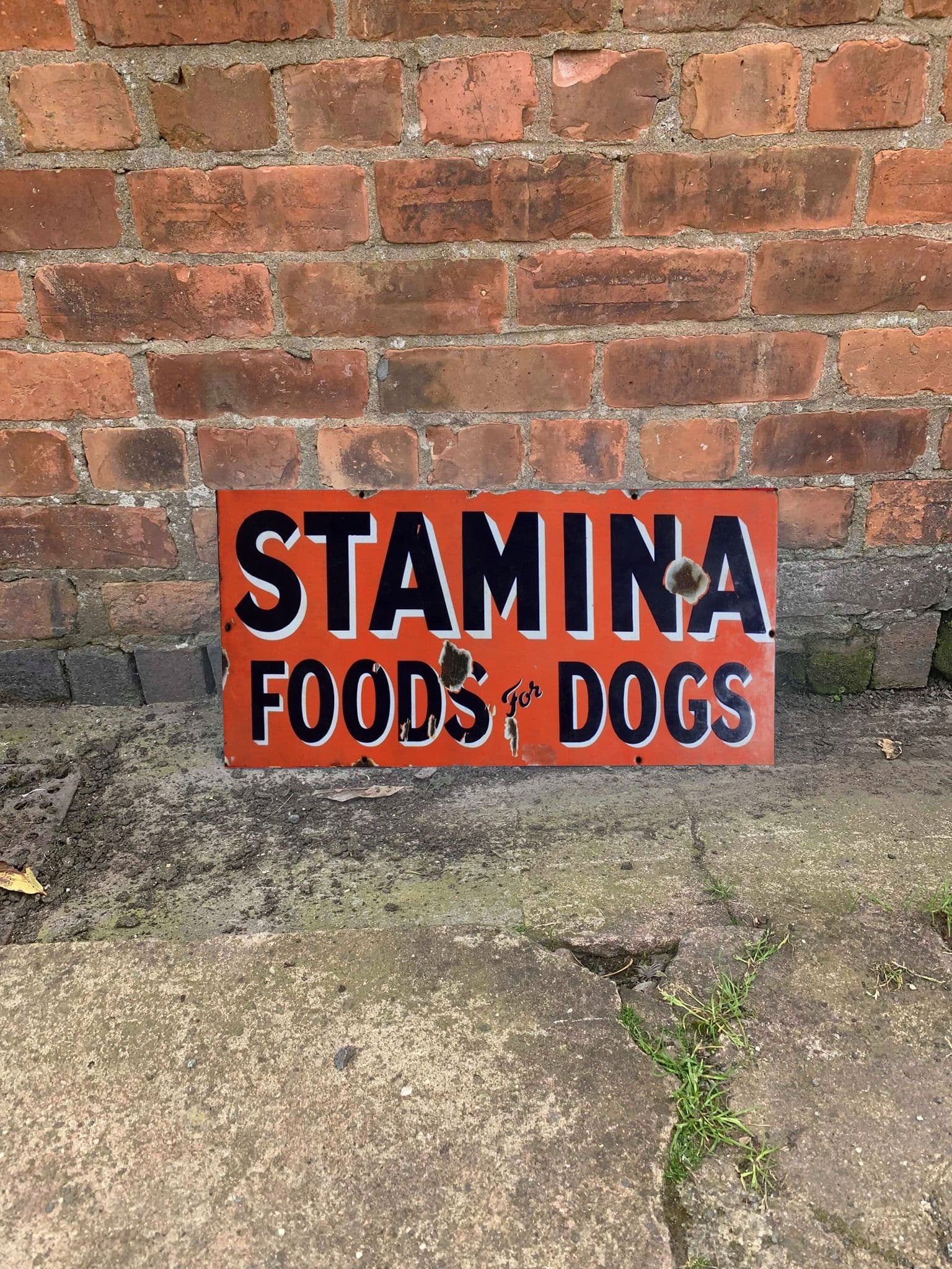 Stamina Foods Dogs 24 Metal Wall Sign