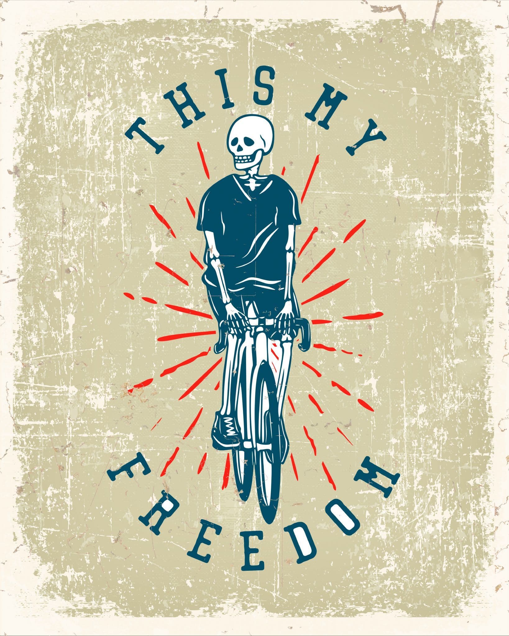 This my freedom Bicycle Bike Tin Sign Metal Sign Plaque