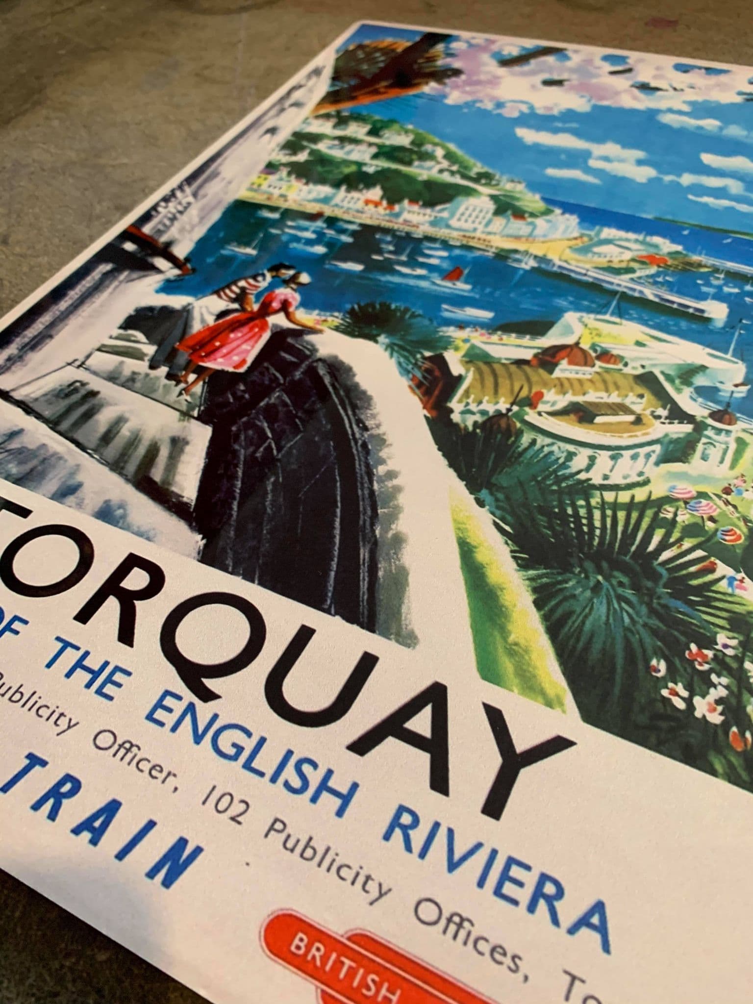 Torquay Queen Of The English Riviera Britsish Railways - Metal Travel ...